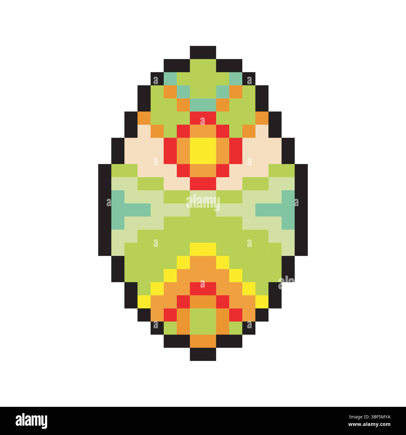 Easter egg pixel art design Stock Vector Image & Art - Alamy