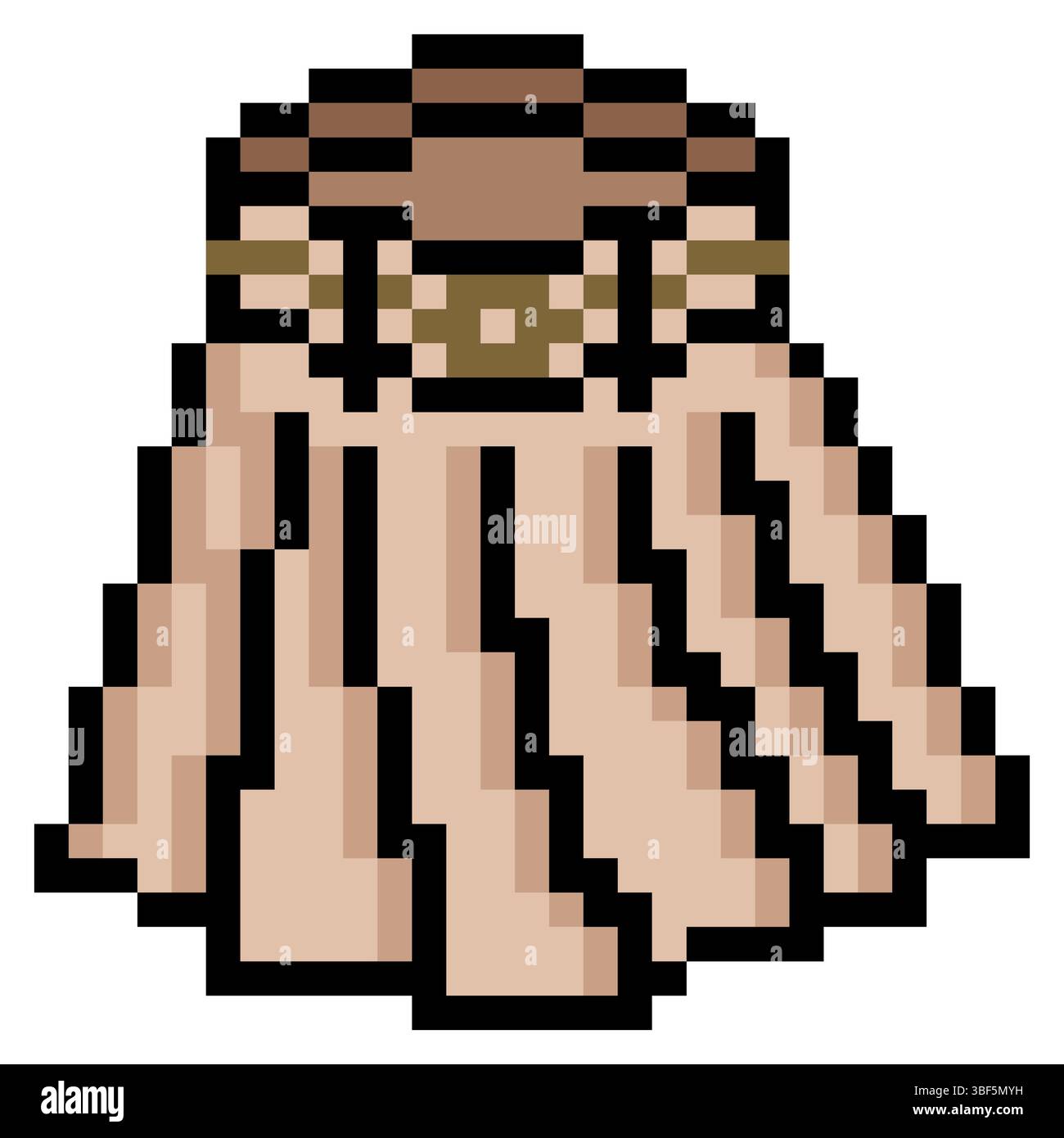 Pleated skirt with pixel art Stock Vector Image & Art - Alamy