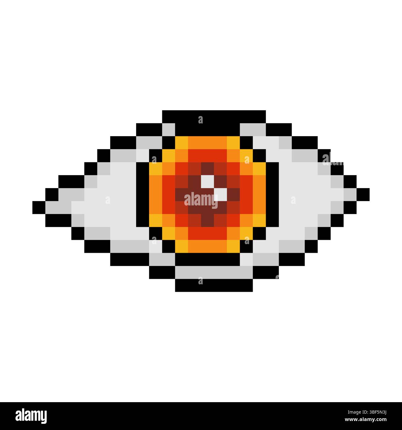 Human eye in pixel art style Stock Vector Image & Art - Alamy