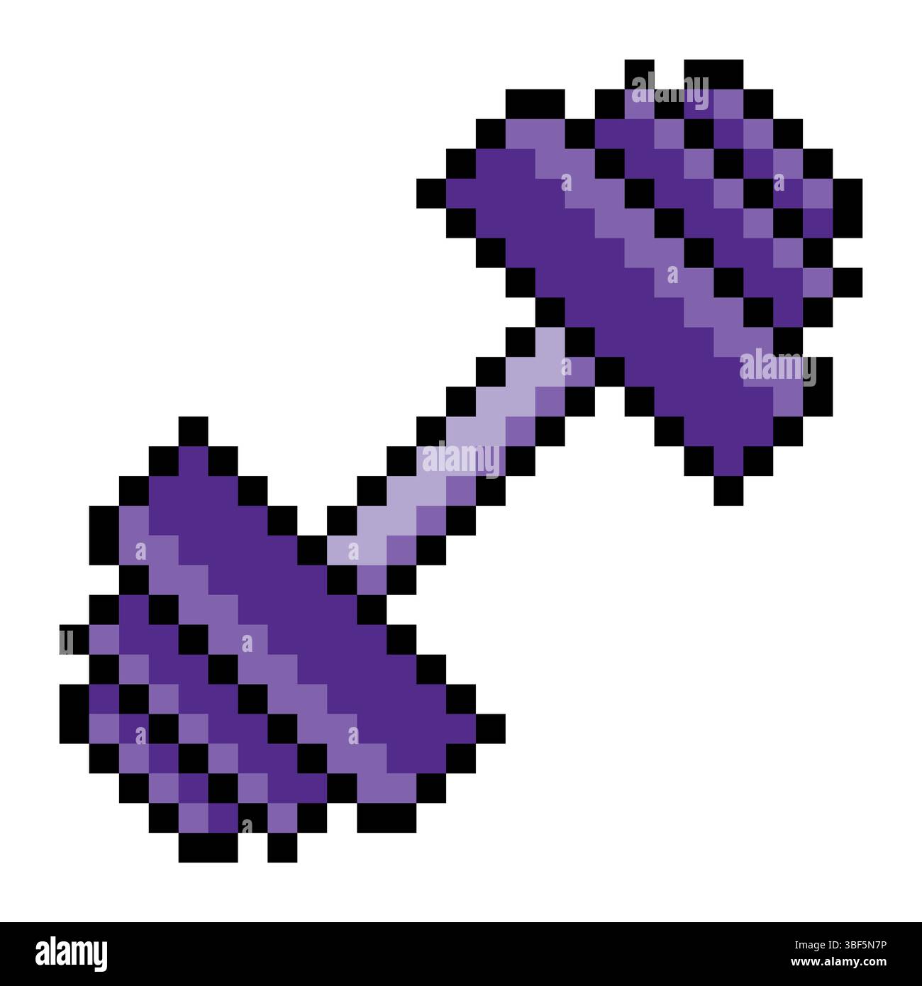 Dumbbell equipment for fitness sport in pixel art style Stock Vector ...
