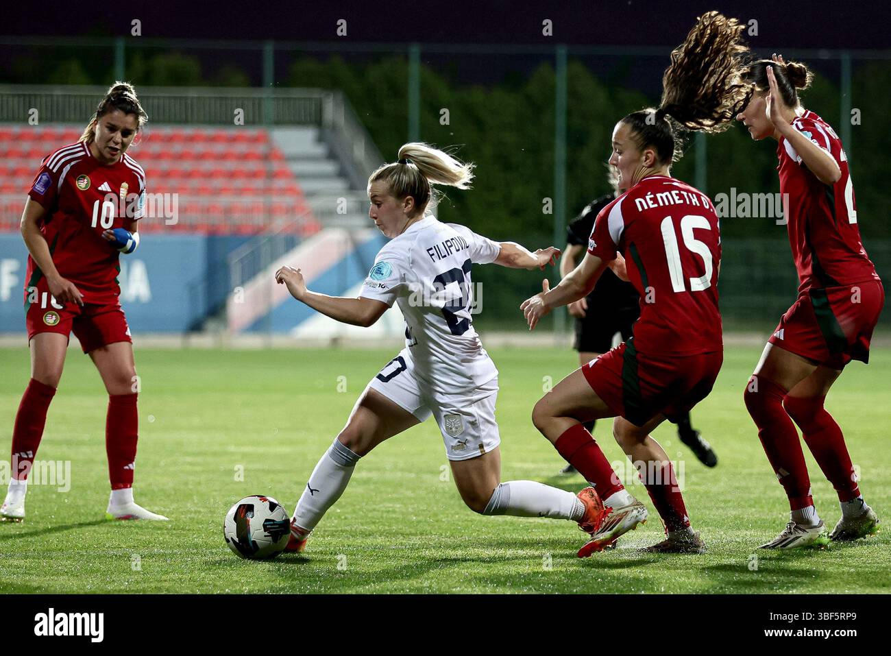 Stara Pazova, Serbia. 30th May, 2025. Serbia's Tijana Filipovic (2nd L ...