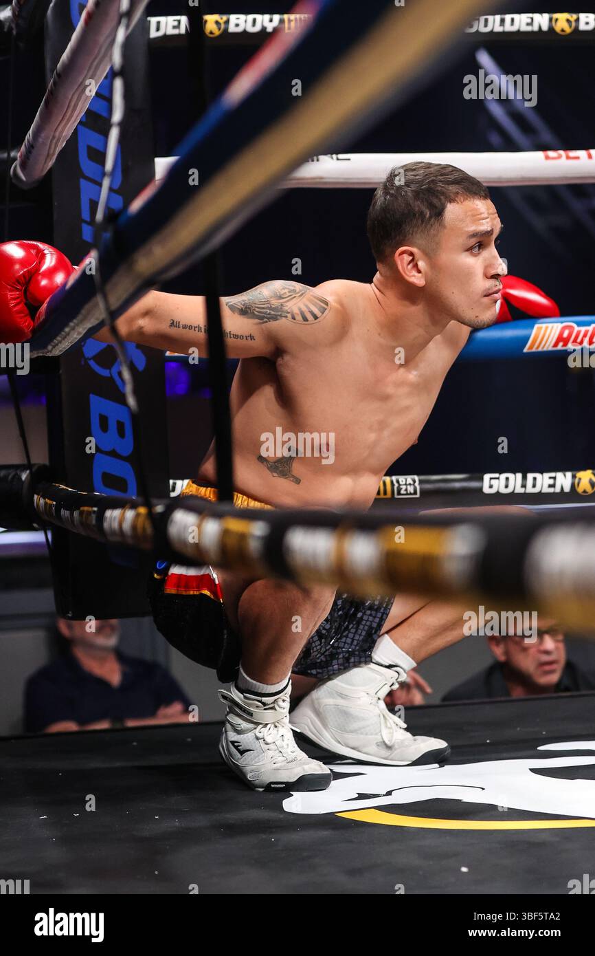 Las Vegas, NV, USA. 30th May, 2025. Middleweight Brandon Campos in the ...