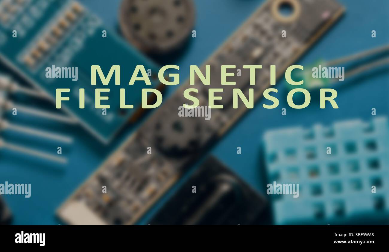 Magnetic field sensor. Detects the strength and direction of magnetic ...