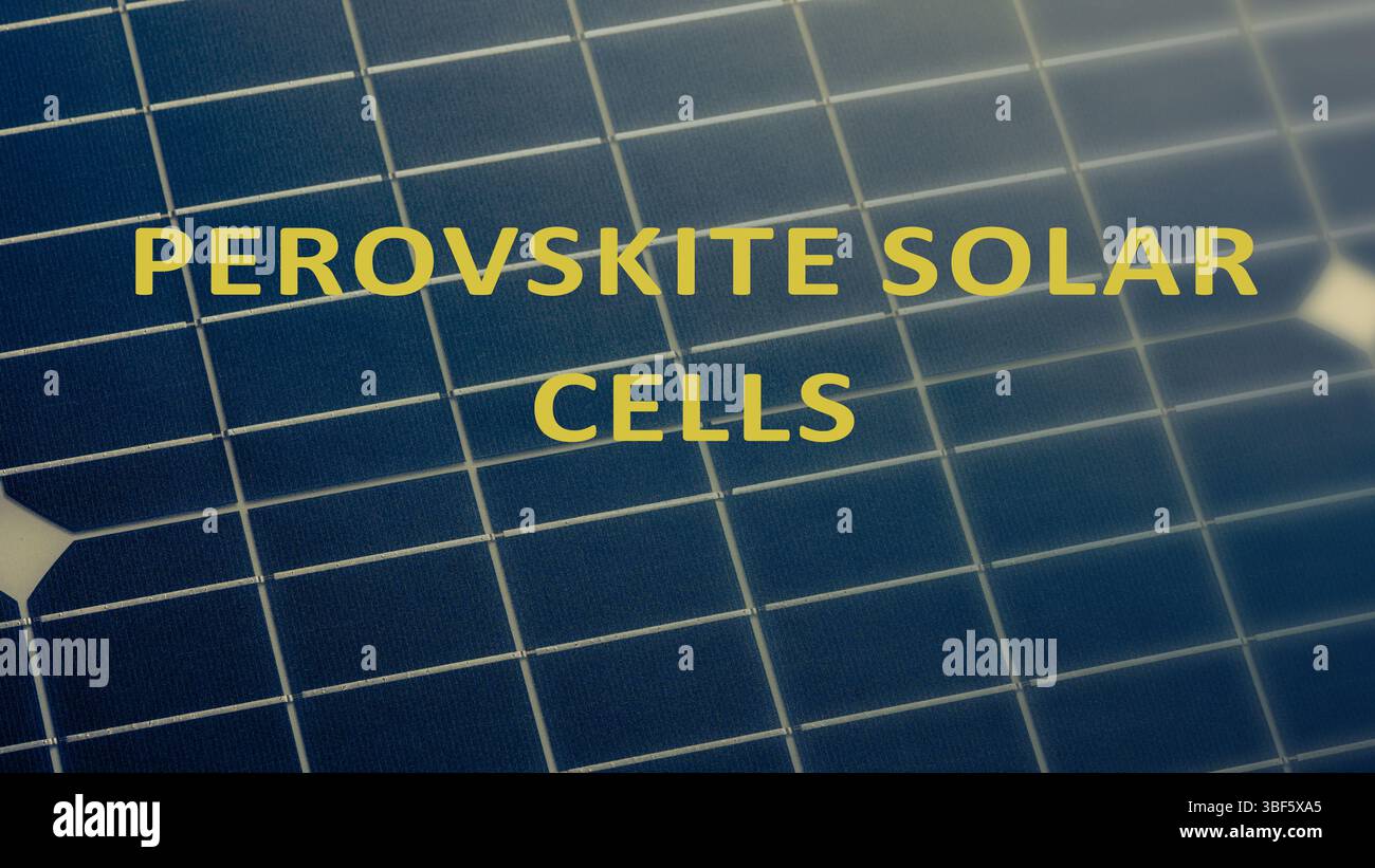 Perovskite solar cells. An emerging solar cell technology with high ...