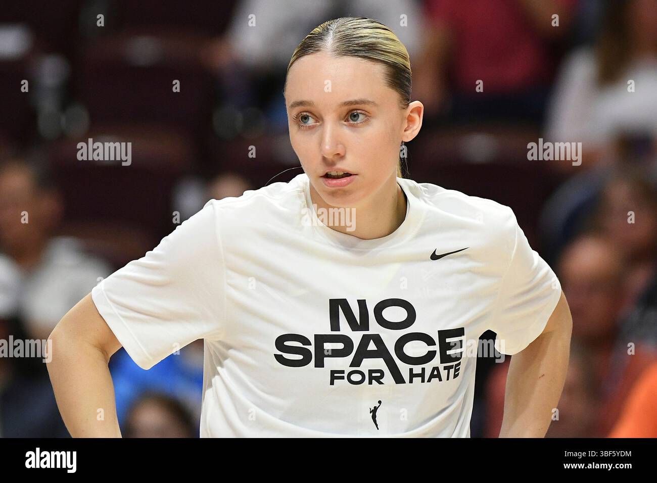 May 27, 2025: Dallas Wings guard Paige Bueckers (5) looks on before a ...