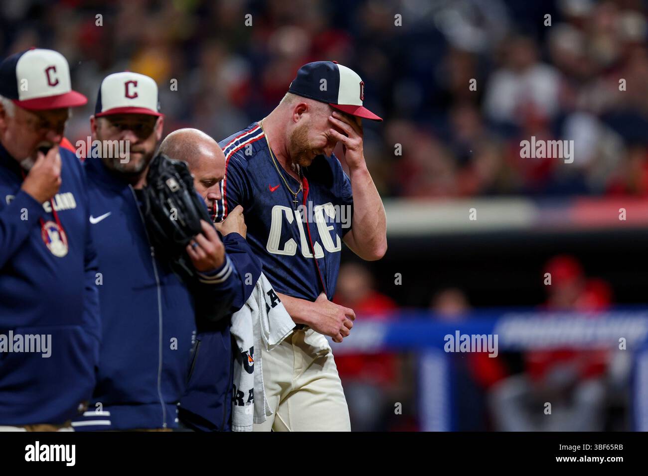 CLEVELAND, OH - MAY 30: Cleveland Guardians relief pitcher Andrew ...