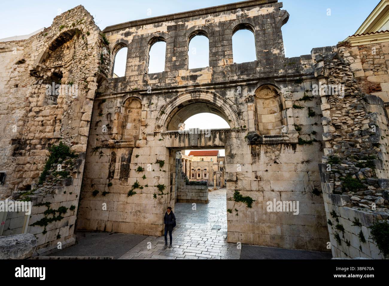 Roman Silver Gate in Split, Croatia Stock Photo - Alamy
