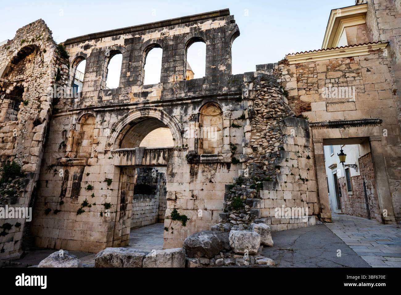 Roman Silver Gate in Split, Croatia Stock Photo - Alamy
