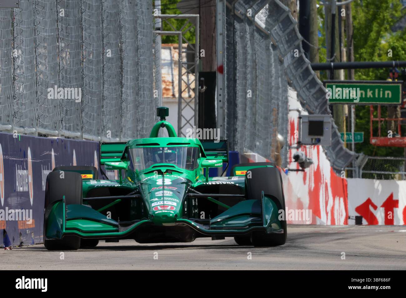 May 30th, 2025: Chip Ganassi Racing driver Kyffin Simpson (8) drives ...