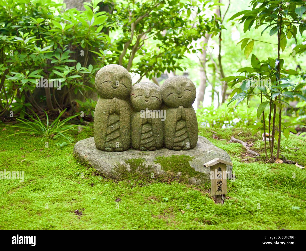 Cute Buddha statues at Hasedera in Kamakura, Japan Stock Photo - Alamy