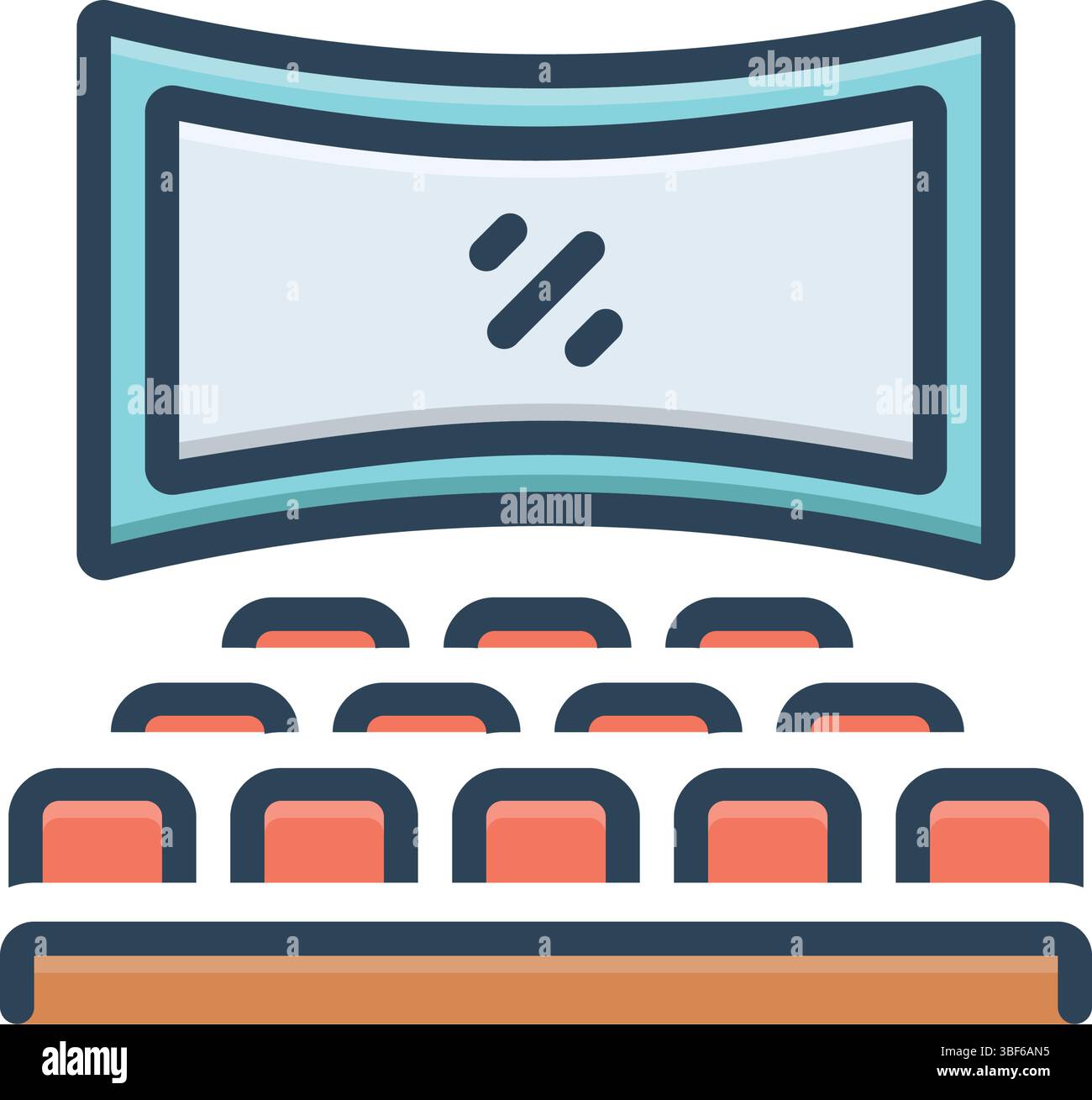 Seats in cinema Stock Vector Images - Alamy