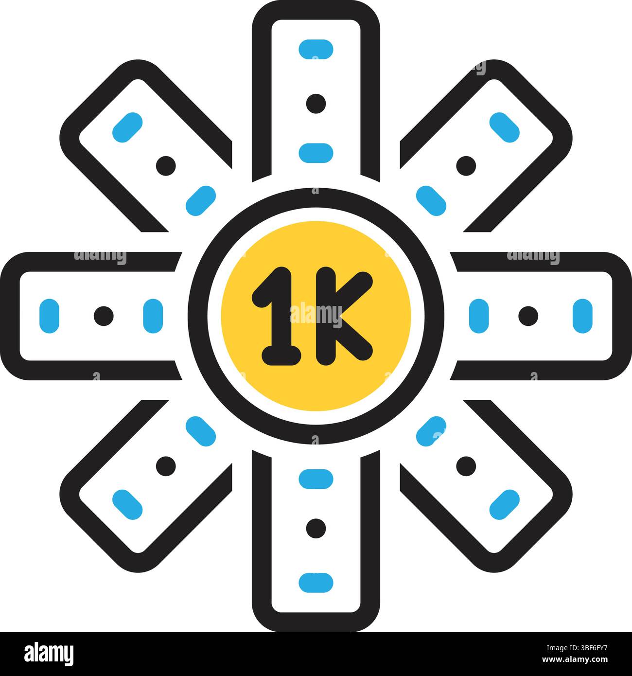 Icon for thousand Stock Vector Image & Art - Alamy