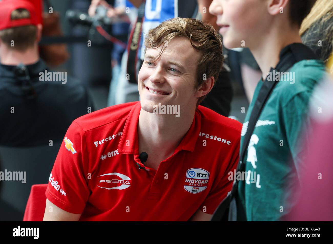 May 30th, 2025: PREMA Racing driver Callum Ilott (90) signs autographs ...