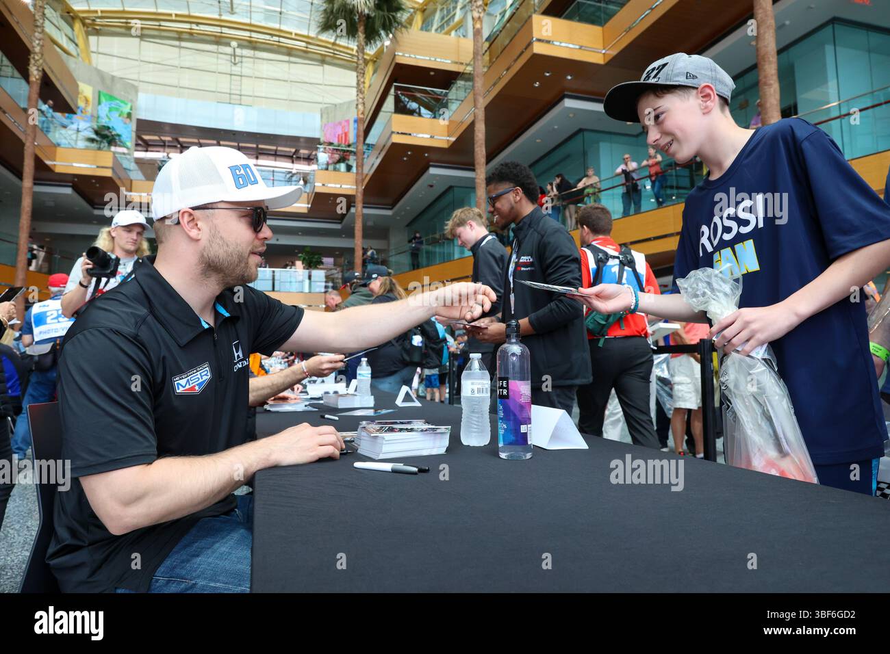 May 30th, 2025: Meyer Shank Racing driver Felix Rosenqvist (60) signs ...