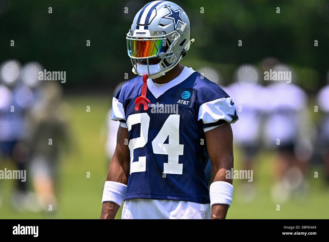 Dallas Cowboys safety Israel Mukuamu looks on from the field during NFL ...