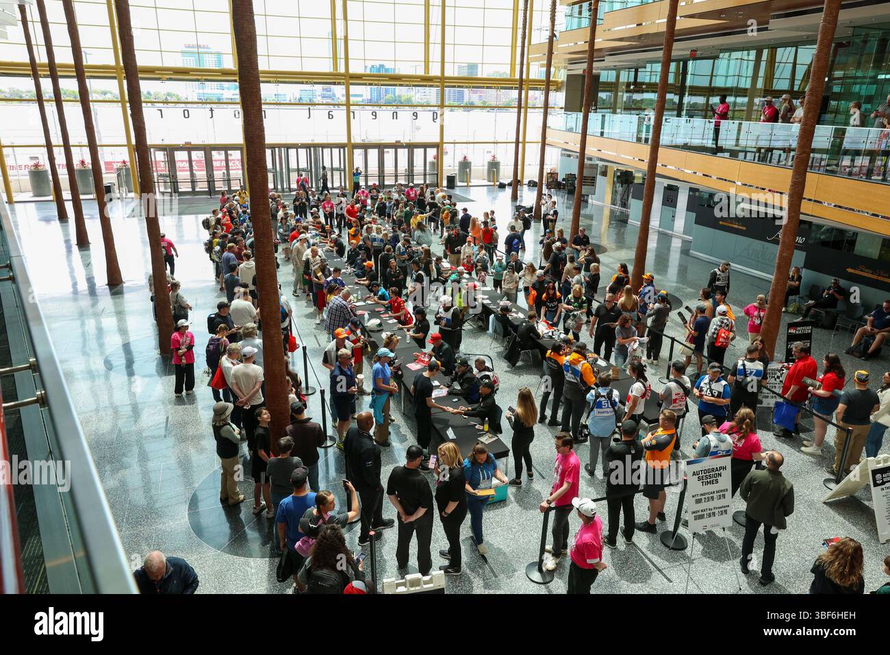 May 30th, 2025: Fans stand in line during the autograph session for the ...