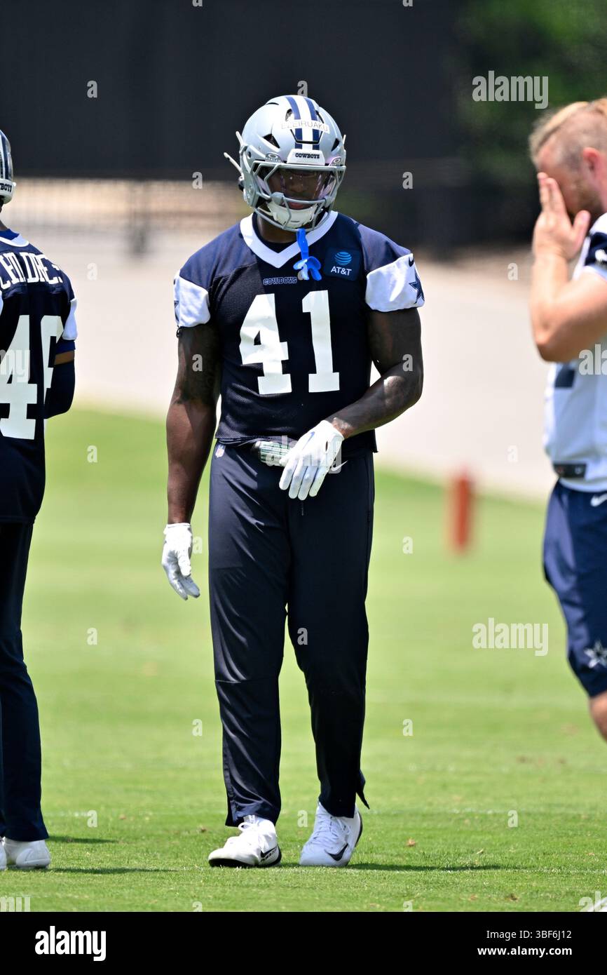 Dallas Cowboys defensive end Donovan Ezeiruaku walks on the field ...