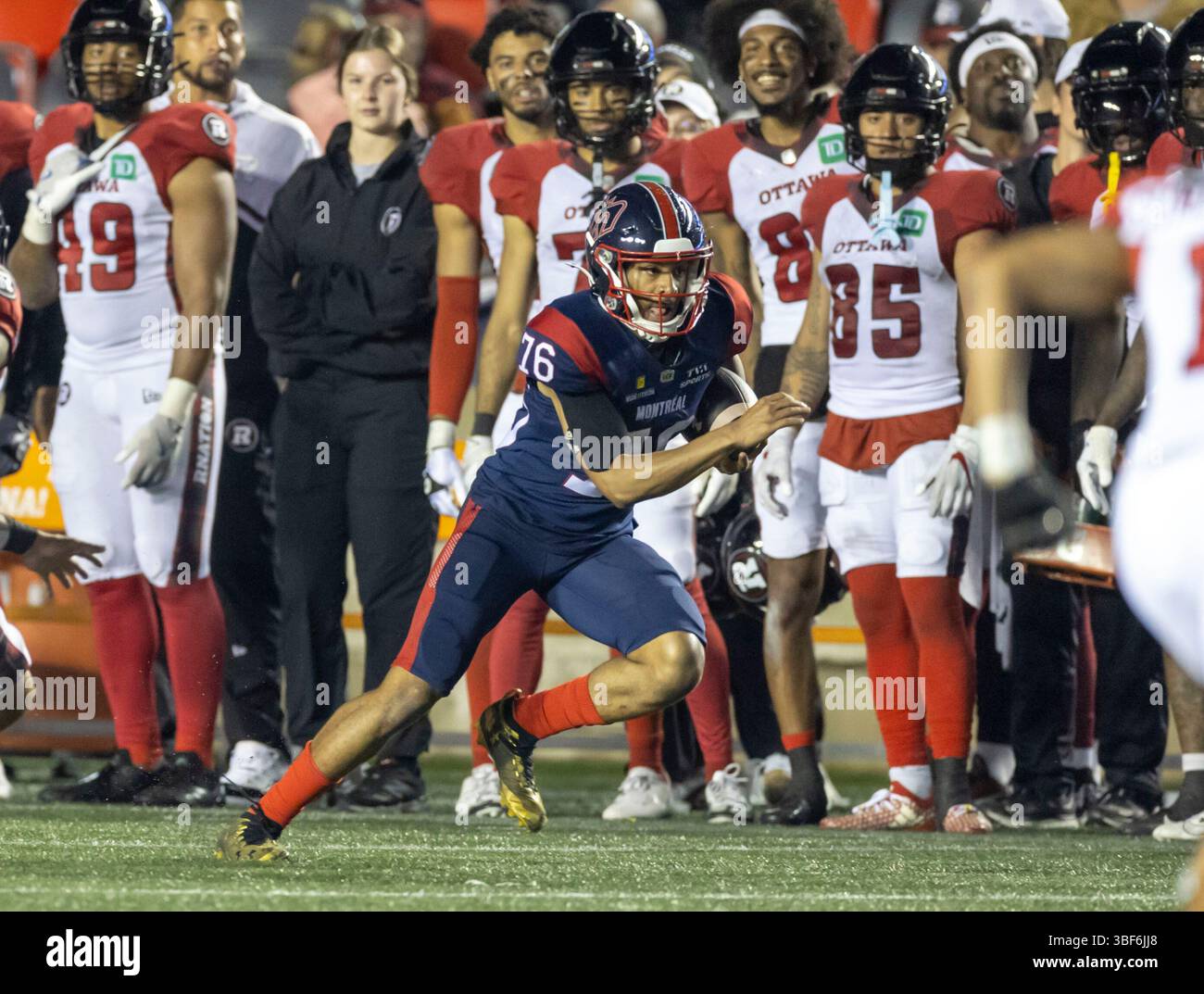 Ottawa, Canada. 30 May 2025. Kaseem FERDINAND (76) of the Montreal ...
