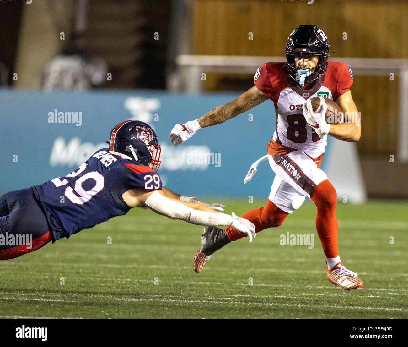 Ottawa, Canada. 30 May 2025. Lincoln VICTOR (85) of the Ottawa Redblacks. Pre-season Canadian ...