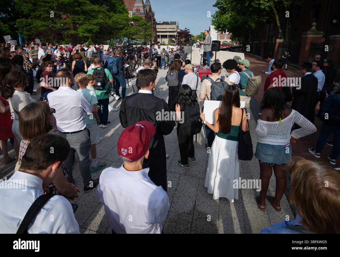 Harvard demonstration in support of international students, Harvard ...