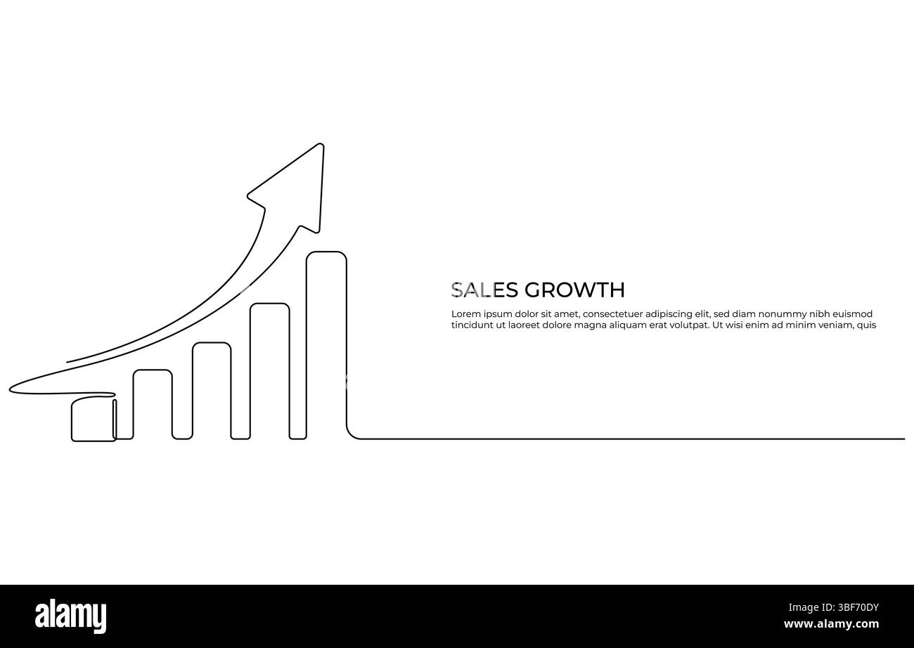 increasing up arrow bar graph sign Business financial analytics and ...
