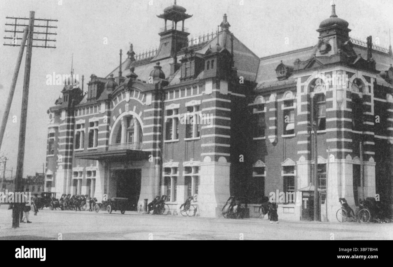 Vintage photo of Shimbashi Station in Tokyo, Japan - 1907-1918 Stock ...