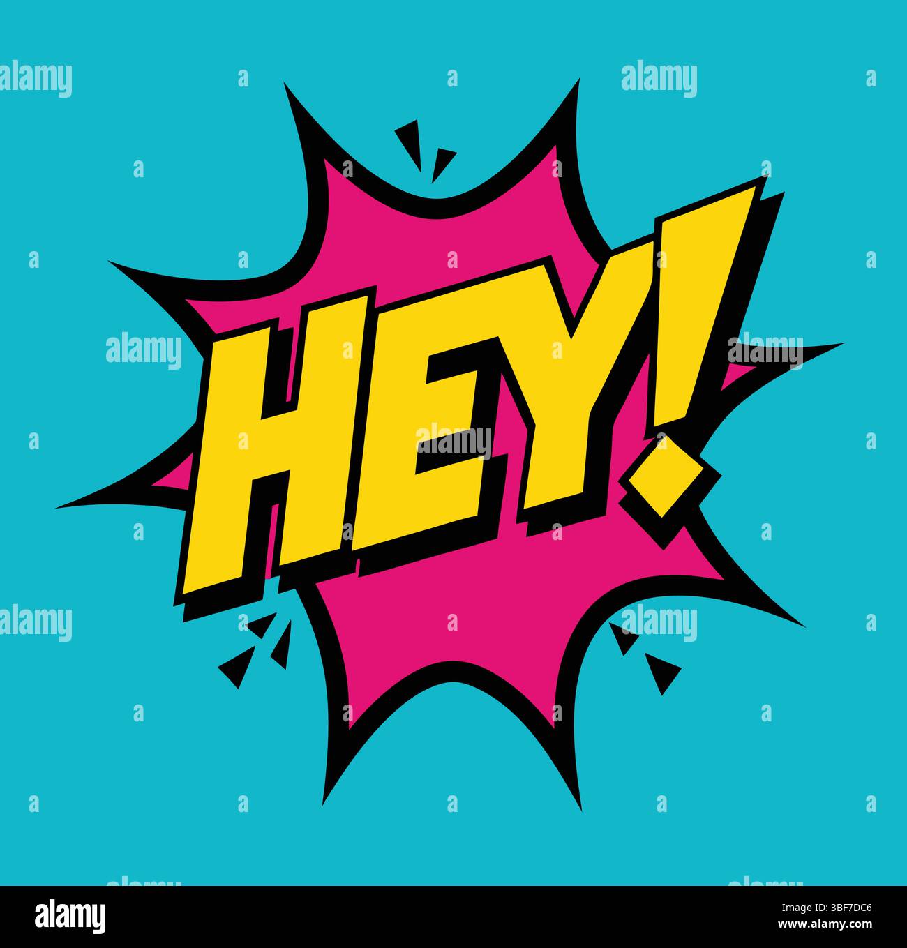 Lettering hey, Comic text sound effects. Bubble icon speech phrase ...