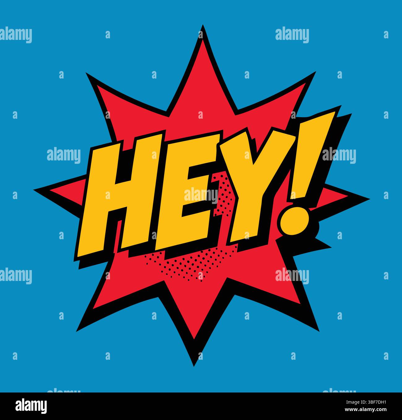 Lettering hey, Comic text sound effects. Bubble icon speech phrase ...