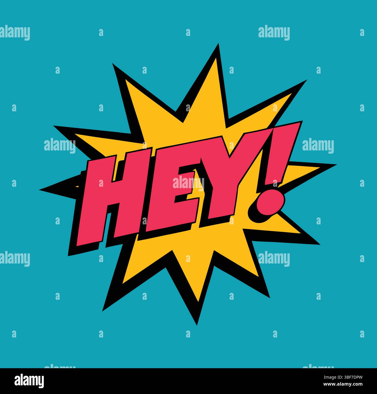 Lettering hey, Comic text sound effects. Bubble icon speech phrase ...