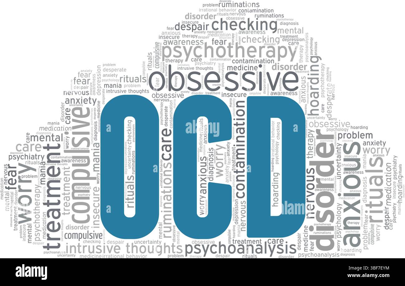 Compulsive actions Stock Vector Images - Alamy