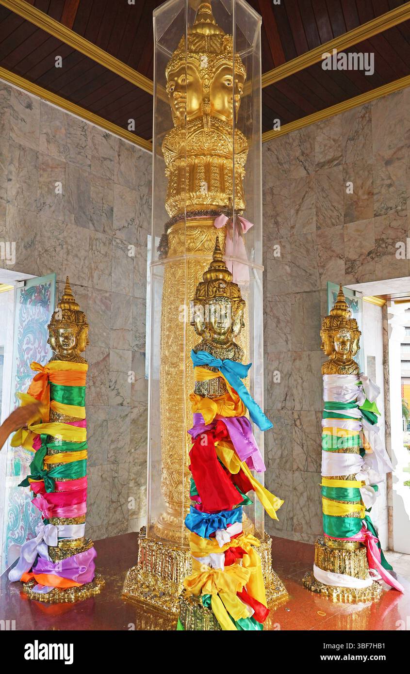 Inside Surat Thani City Pillar Shrine Houses, the Sacred City Pillar ...