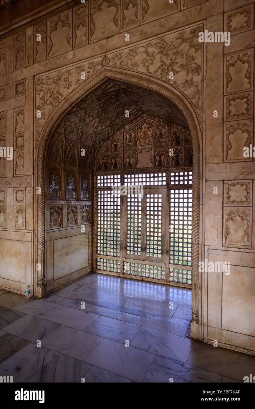 Agra Red Fort Diwan-e-khas Hall of Private Audience Stone Masonry ...