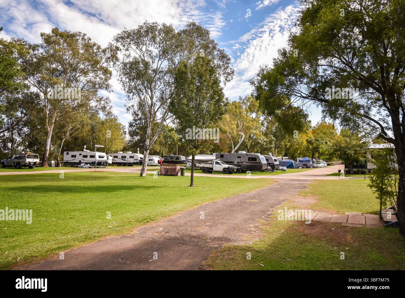 caravan park in Australia Stock Photo - Alamy