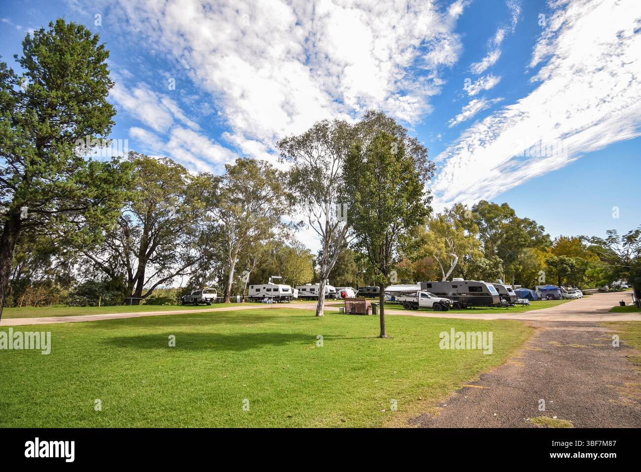 caravan park in Australia Stock Photo - Alamy