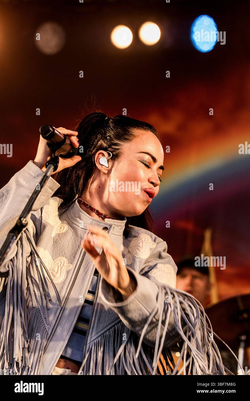 Jelling, Denmark. 30th May, 2025. The Danish singer and songwriter Aura ...