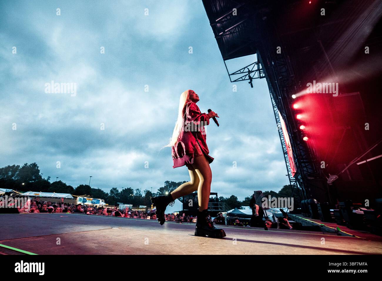 Jelling, Denmark. 30th May, 2025. The American rapper Eve performs a ...