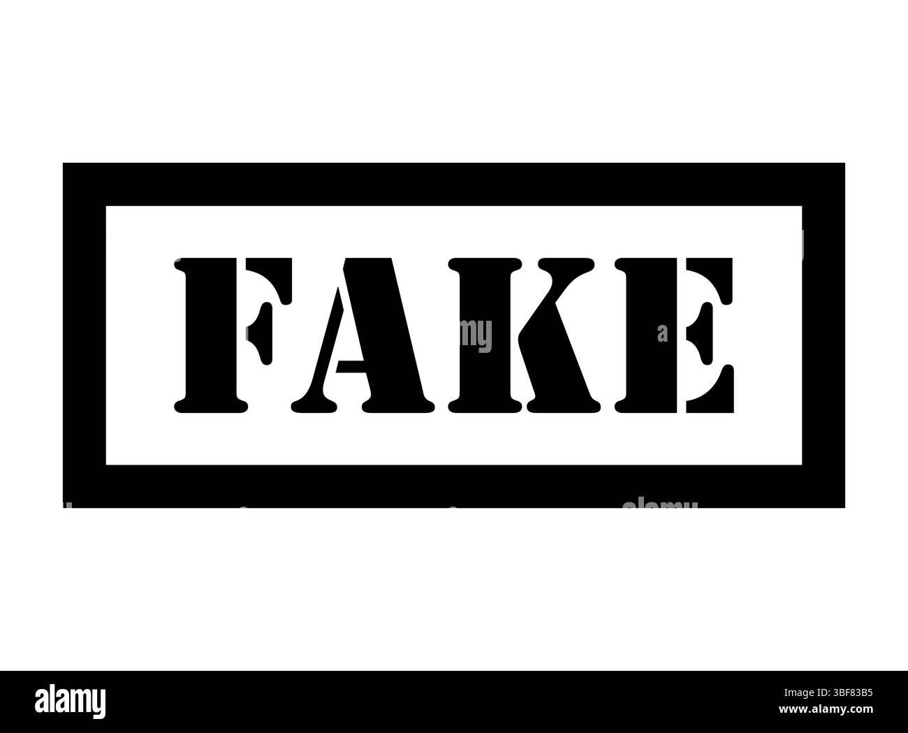 Fake stamp symbol, label sticker sign button, text banner vector ...