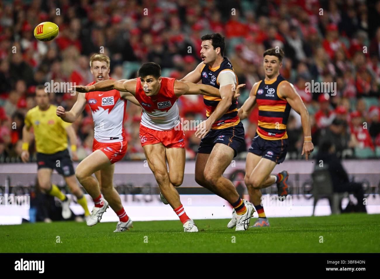 Lewis Melican of the Swans during the AFL Round 12 match between the ...