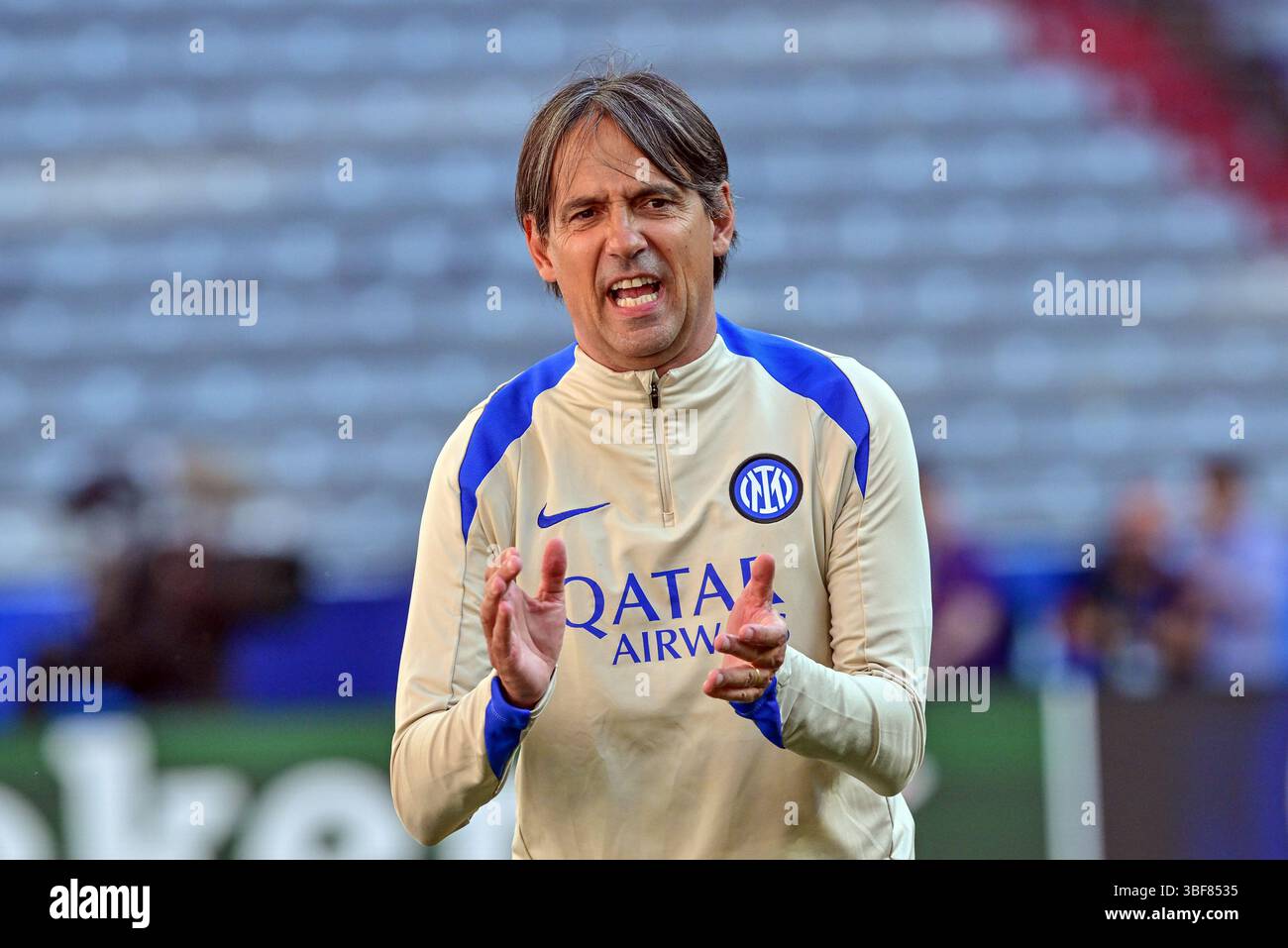 Munich, Germany. 30th May, 2025. Head coach Simone Inzaghi of Inter ...
