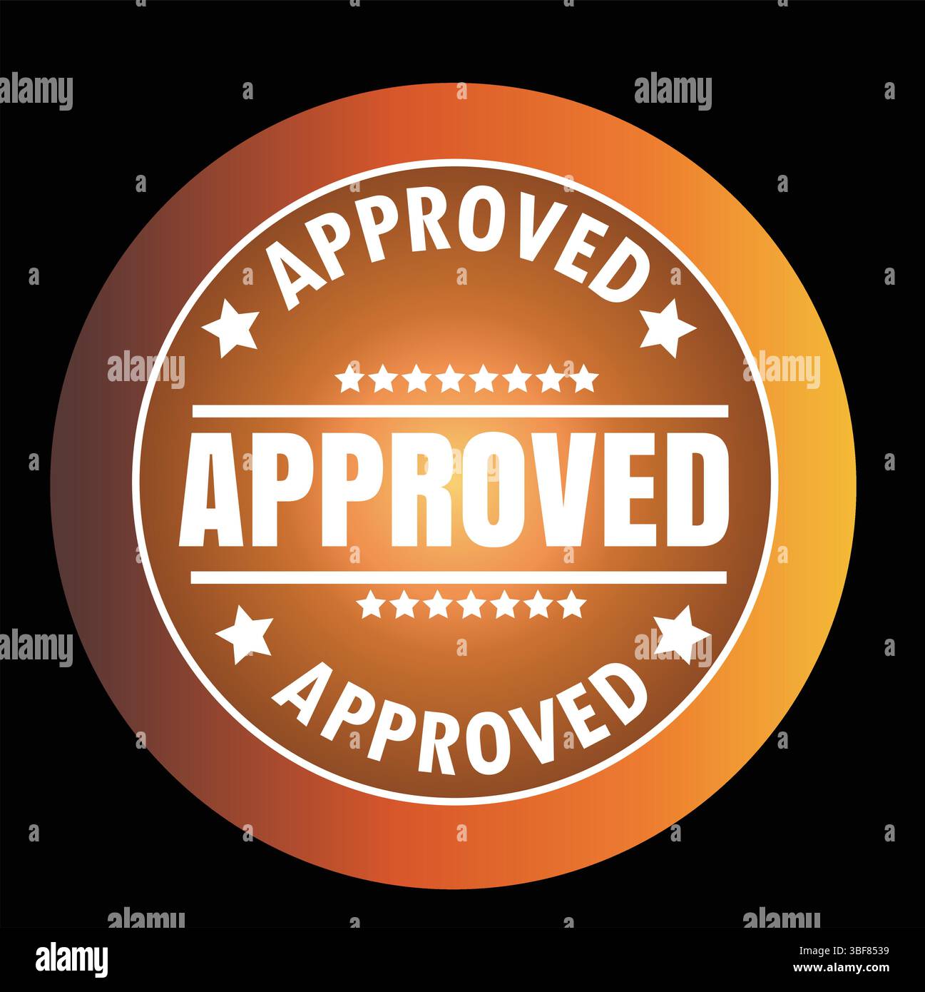 Approved Logo Design – Golden Check Mark Symbol for Branding ...