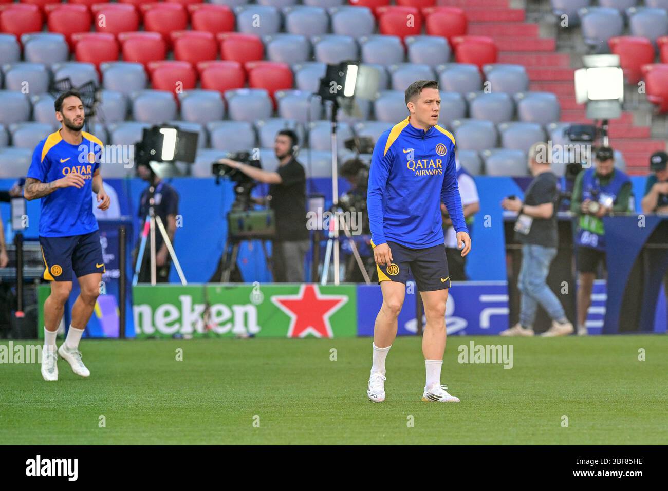 Munich, Germany. 30th May, 2025. Piotr Zielinski of Inter seen during ...