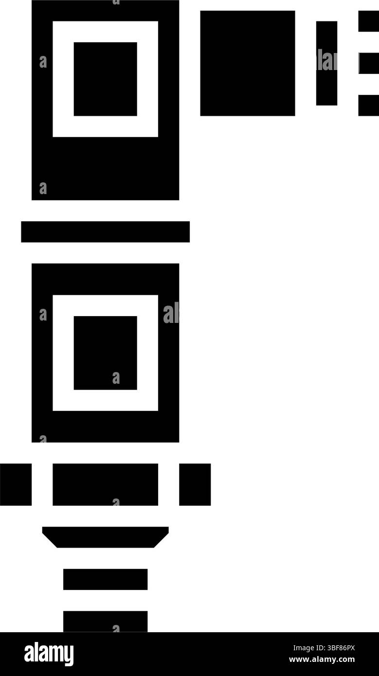 pressure sensor module glyph icon vector illustration Stock Vector ...