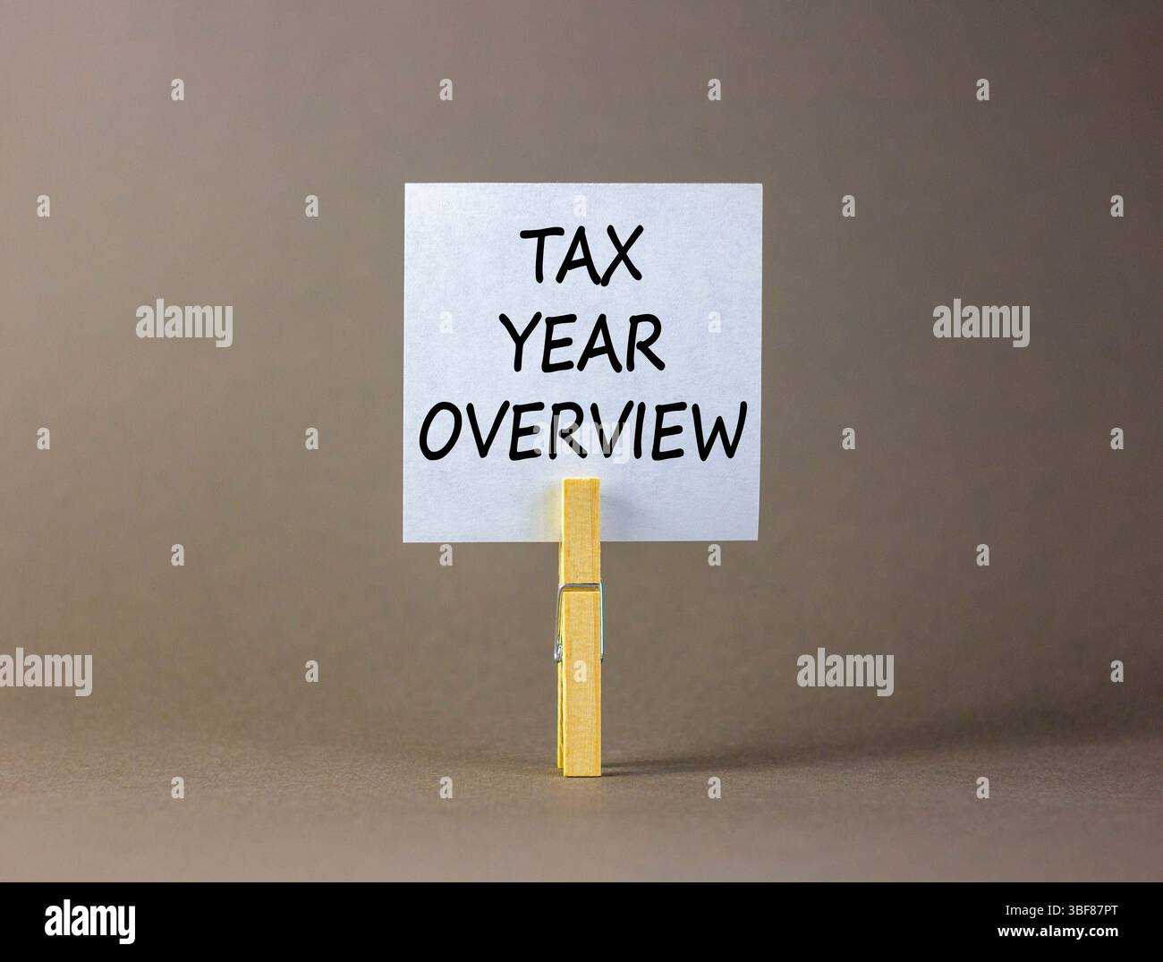 Tax year overview symbol. Concept words Tax year overview on beautiful ...