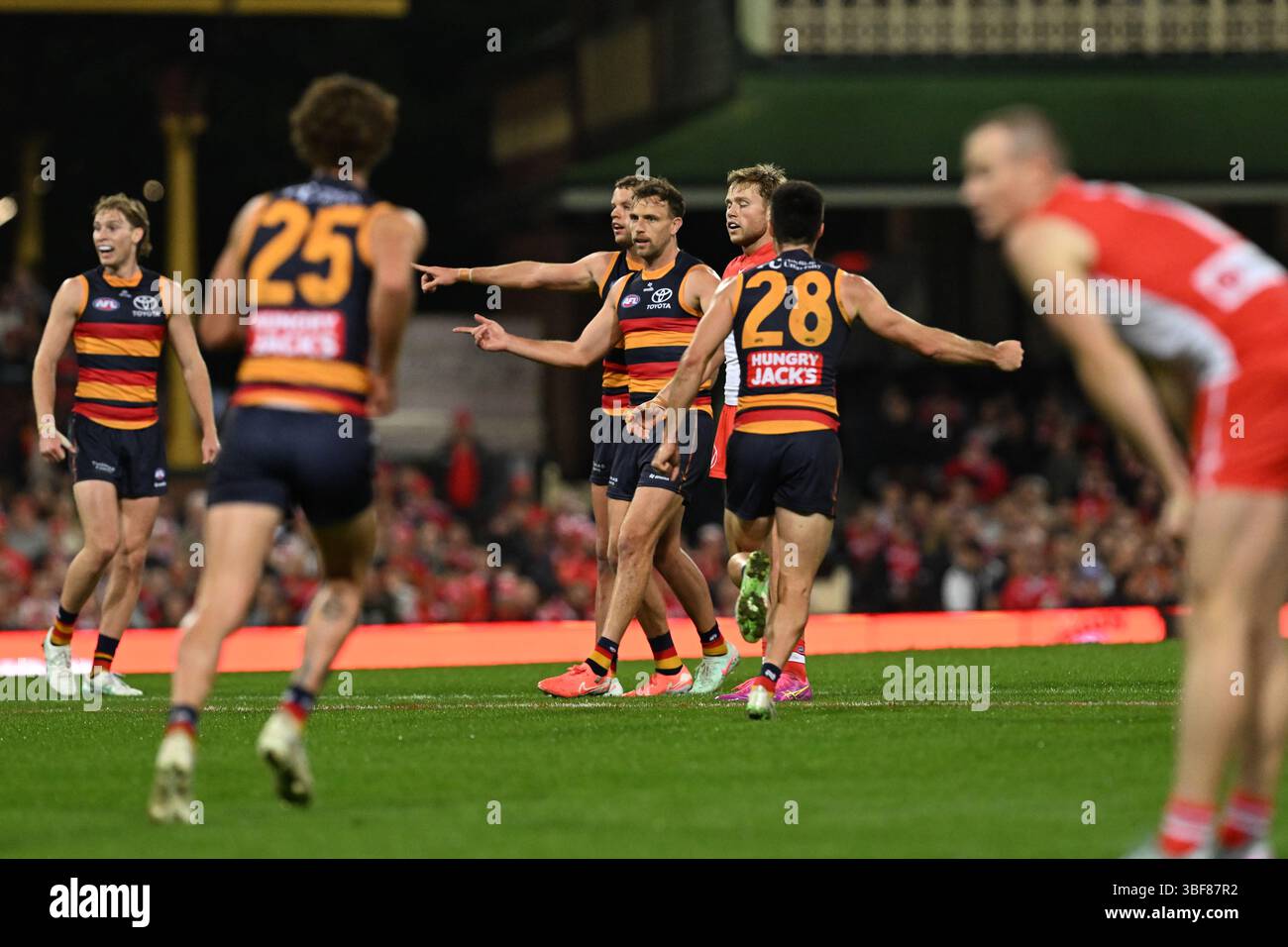 Sydney, Australia. 31st May, 2025. Brodie Smith of the Crows celebrates ...