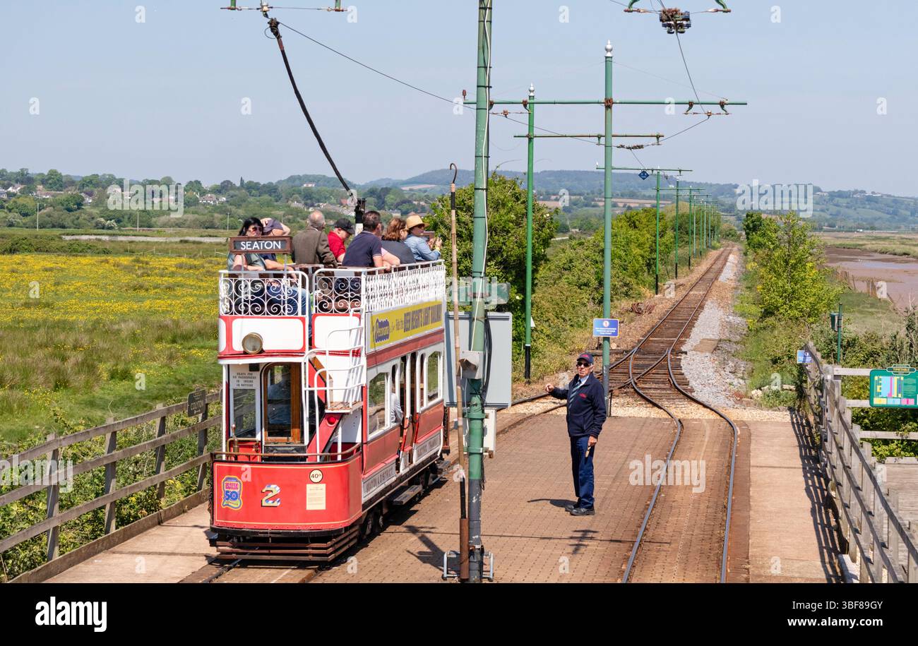 Seaton Tramway, Seaton, Devon, England, UK Stock Photo - Alamy