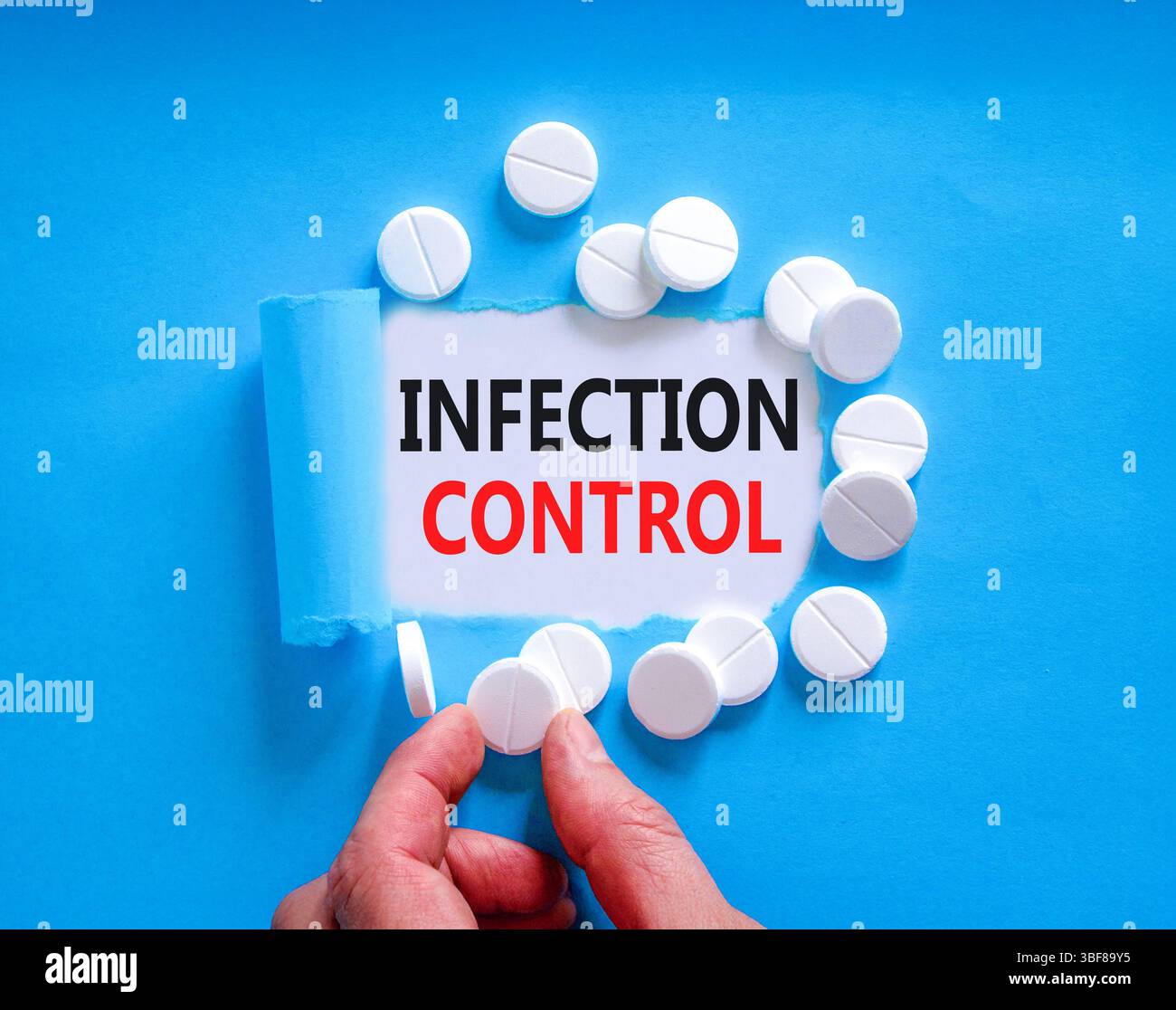 Infection control symbol. Concept words Infection control on beautiful ...