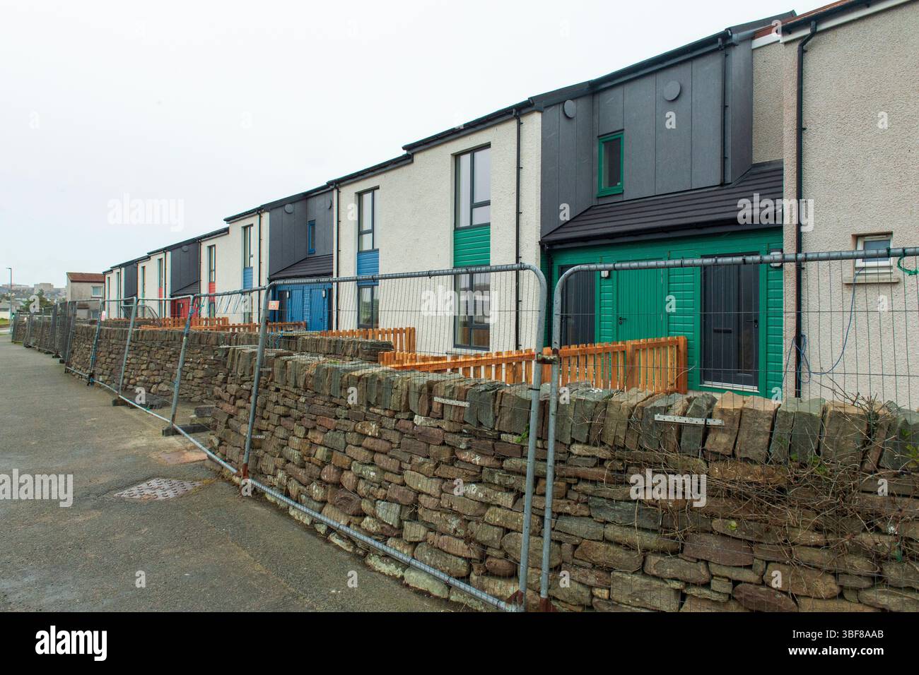 Shetland Islands Council housing under construction in Lerwick—new ...