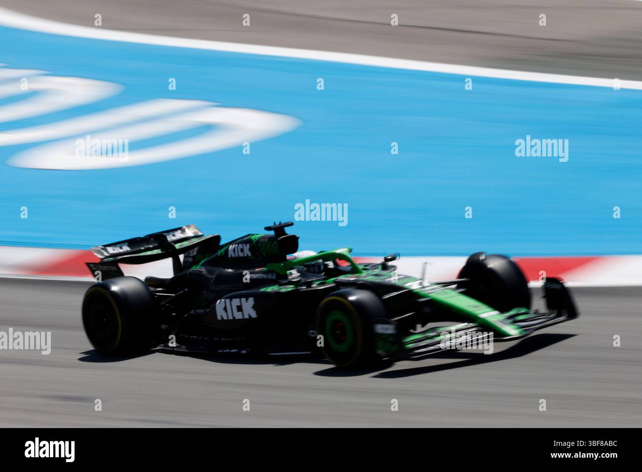 Kick Sauber driver Nico Hulkenberg of Germany steers his car during the ...