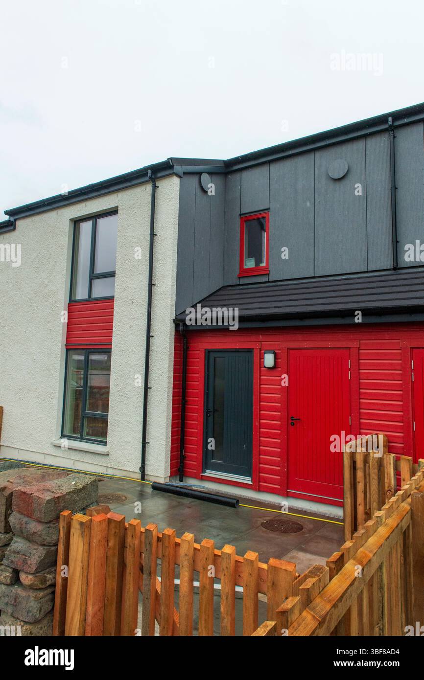 Shetland Islands Council housing under construction in Lerwick—new homes being built to support ...