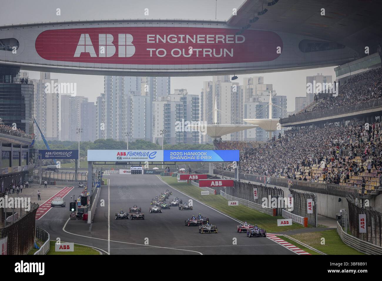depart, start of the race during the Shanghai ePrix, 10th and 11th ...